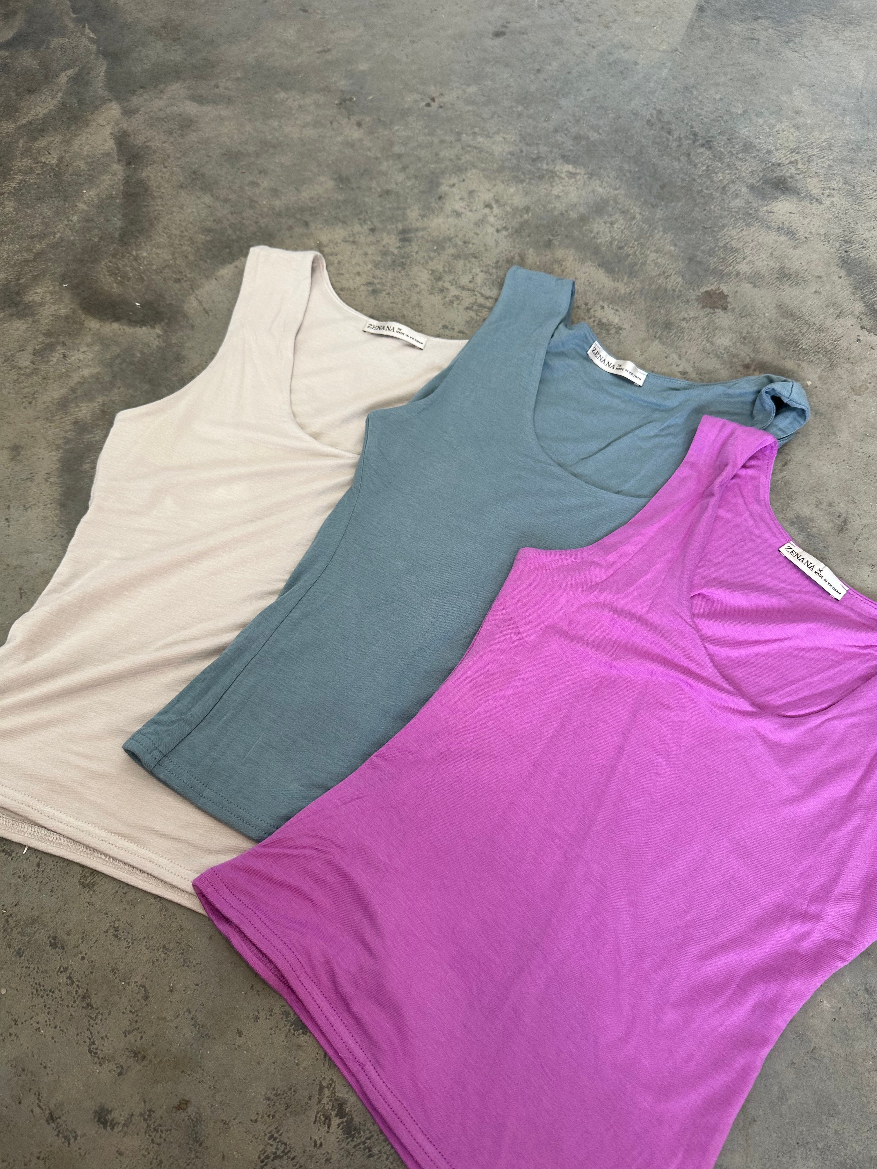 Premium Rayon Layered Tanks- restock! – Ethree Collective